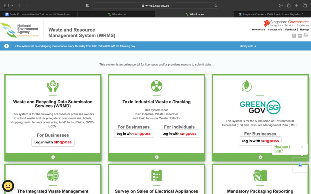 How to Use the Toxic Industrial Waste E-tracking by NEA- GreenTec Energy